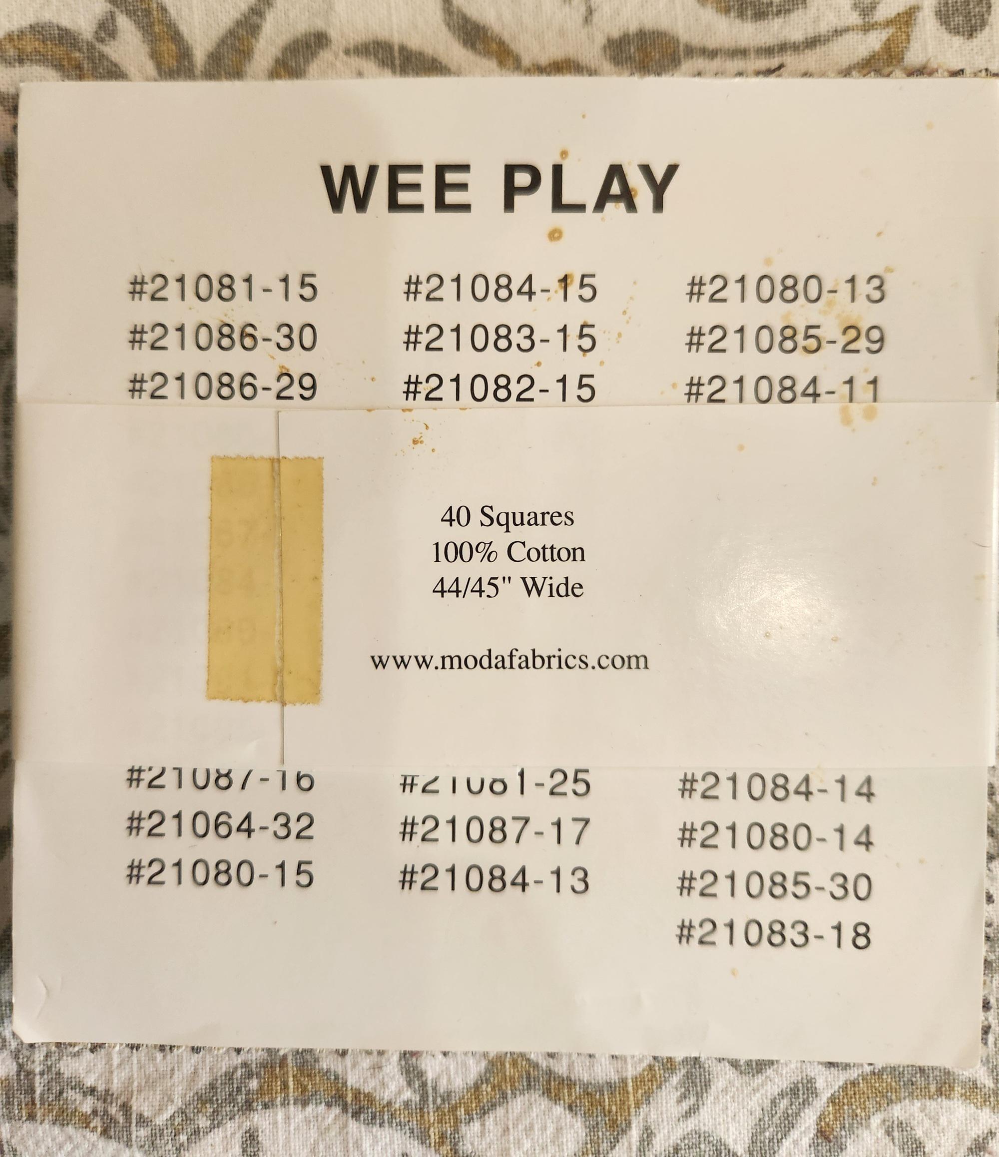 Wee Play Charm Pack by American Jane for Moda Fabrics - Sandy Klop ...