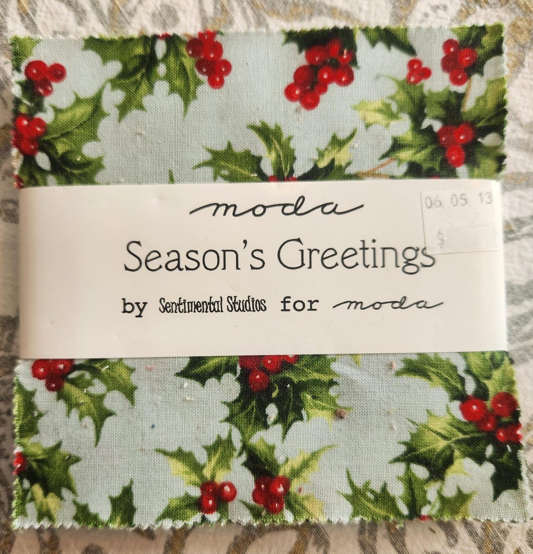 Season's Greetings Charm Pack by Sentimental Studios for Moda Fabrics ...
