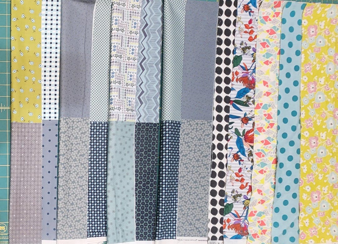 Jen Kingwell Fabric Bundle - 9 Piece Bundle - 7" X 44" - Various Moda ...