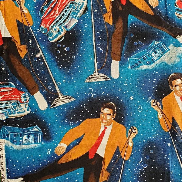 Elvis Fabric by the Yard - Etsy