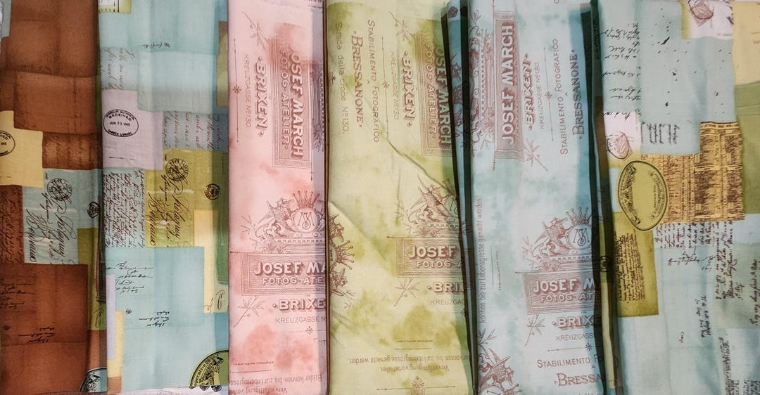 Curio Fat Quarter Bundle by Basicgrey for Moda Fabrics - 6 Pieces - 18" X 22" - Rare Find! - Etsy