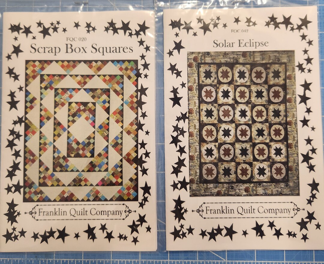 Set of 2 Patterns by Franklin Quilt Company Scrap Box - Etsy