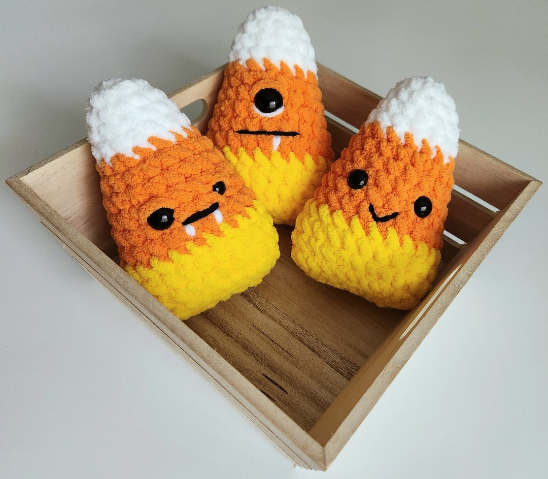 Candy Corn | Plush | Spooky Halloween | Hand Crocheted | Amigurumi - Etsy