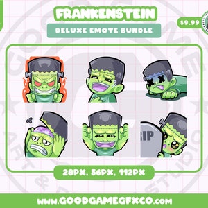 Frankenstein Emote Bundle - Creepy Critters | Perfect for Kick, Twitch ...