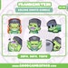 Frankenstein Emote Bundle - Creepy Critters | Perfect for Kick, Twitch ...