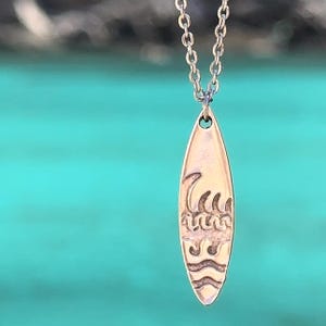 Unisex Waterproof Surf Board Necklace Surf Pendant Necklace for Men and ...