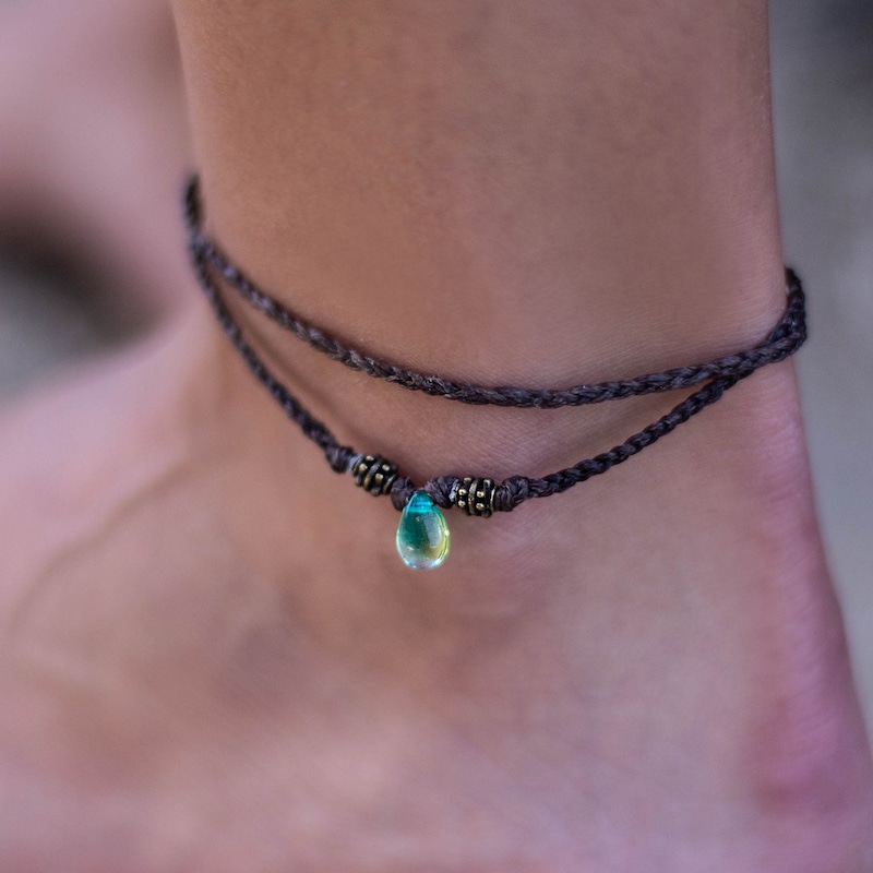 Teardrops Ankle Bracelet - Etsy
