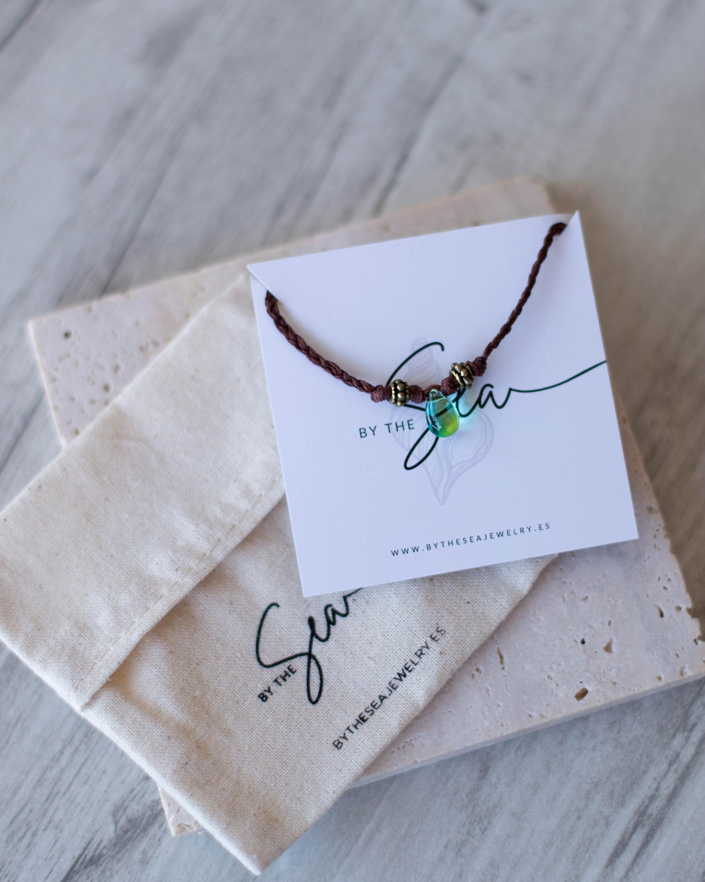 Crystal Teardrop Choker in Different Colors Brown Rope Necklace ...