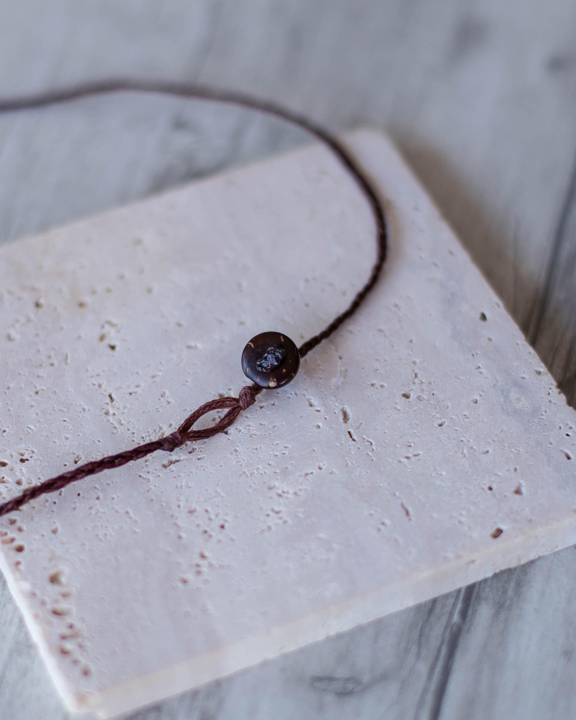 Crystal Teardrop Choker in Different Colors Brown Rope Necklace ...