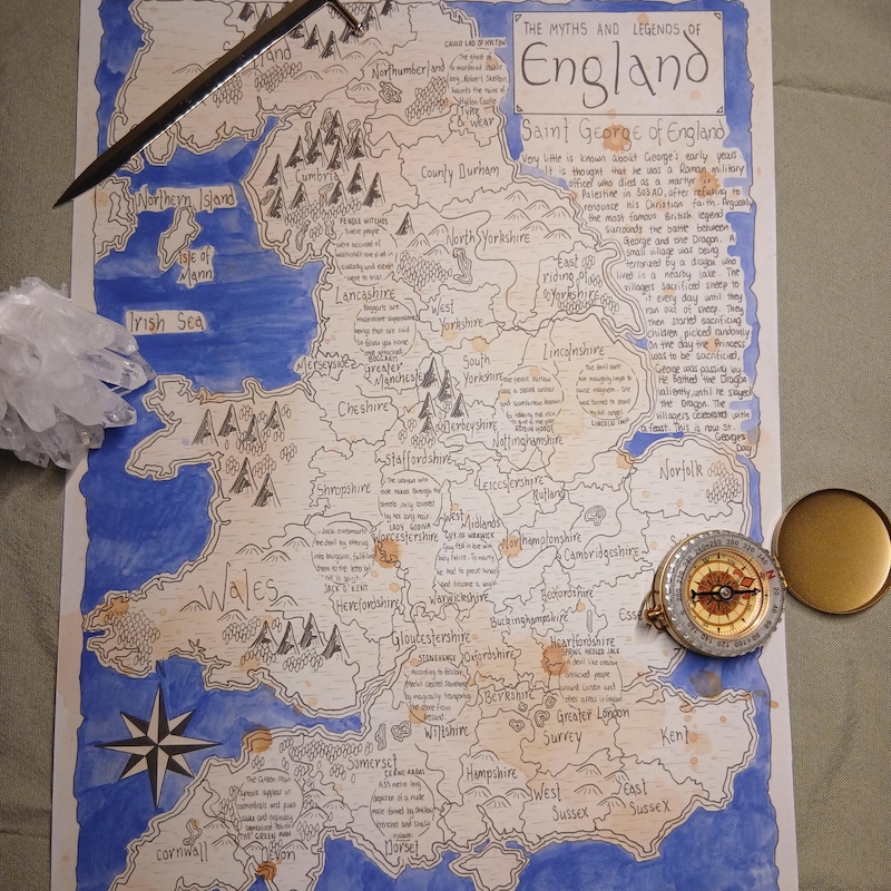 British Folklore Poster - Etsy