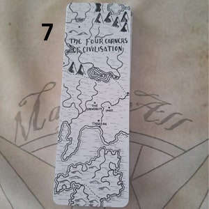 Magical Map Bookmarks Handdrawn Maps, Lotr, Got, ACOTAR, Witcher, Tog ...