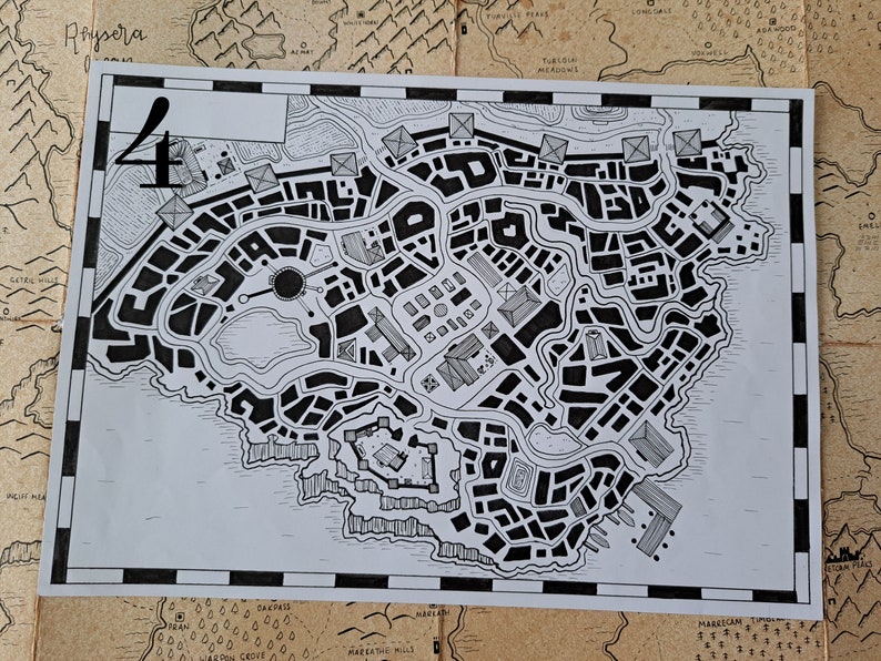 Fantasy City Maps, City Maps for Tabletop Rpgs, Dnd City Maps - Etsy