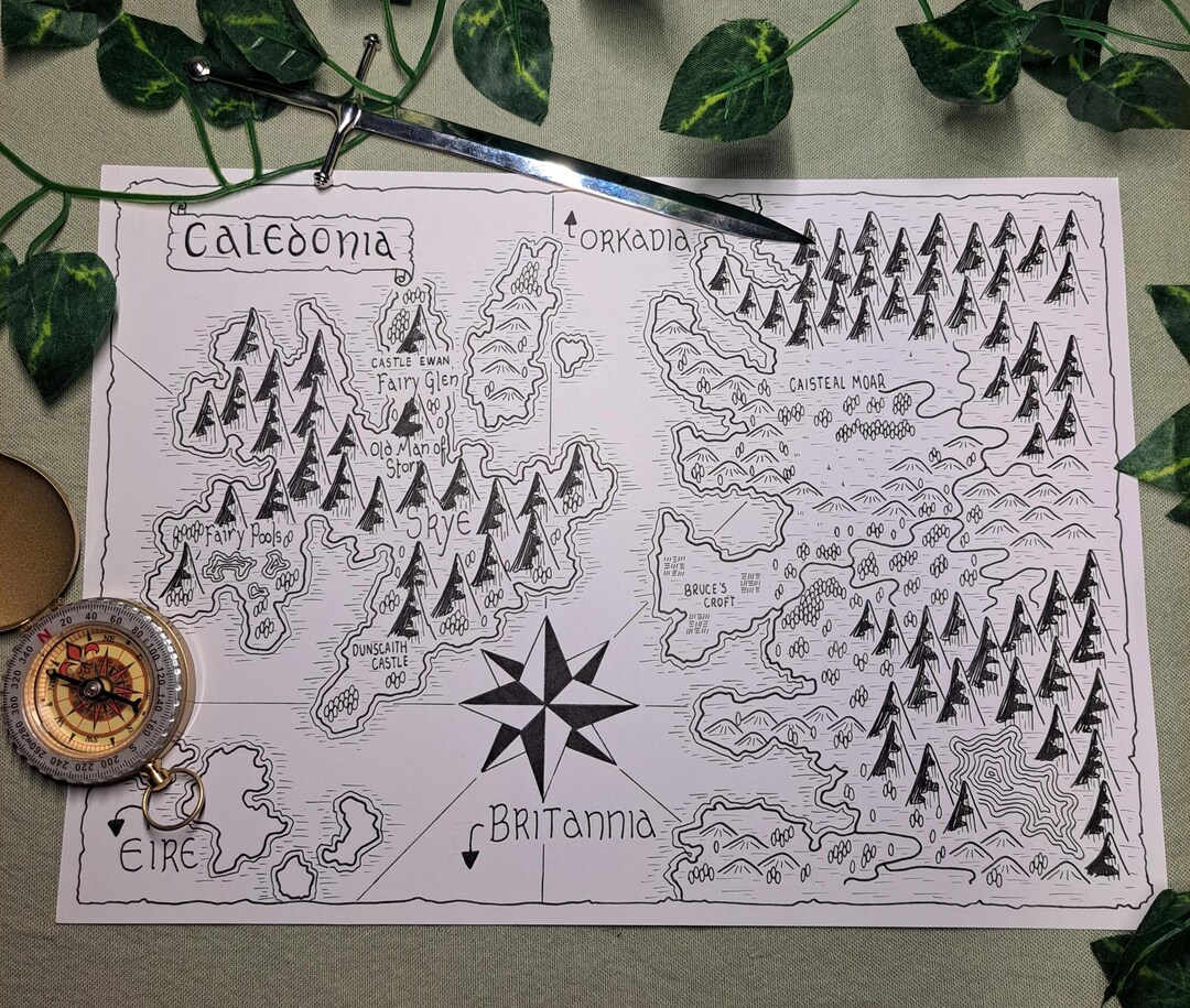 Custom Fantasy Map for Authors to Use in Novels, Fantasy Novel Maps ...