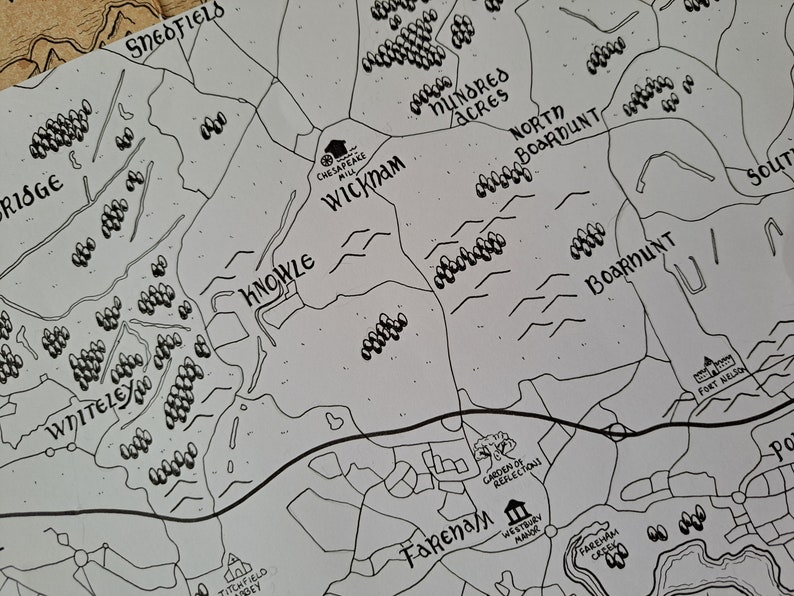 Custom Map of YOUR Town, Tolkien Style Map, Real World Map, - Etsy