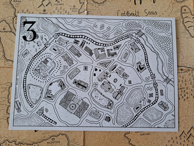 Fantasy City Maps, City Maps for Tabletop Rpgs, Dnd City Maps - Etsy