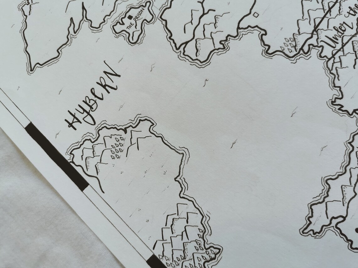 ACOTAR Map Print Handdrawn ACOTAR Map ACOTAR Fantasy Map | Etsy