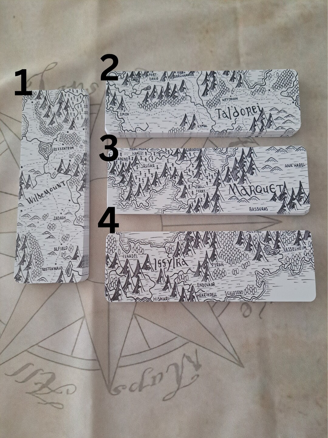 Magical Map Bookmarks Handdrawn Maps, Dungeons and Dragons, Critical ...