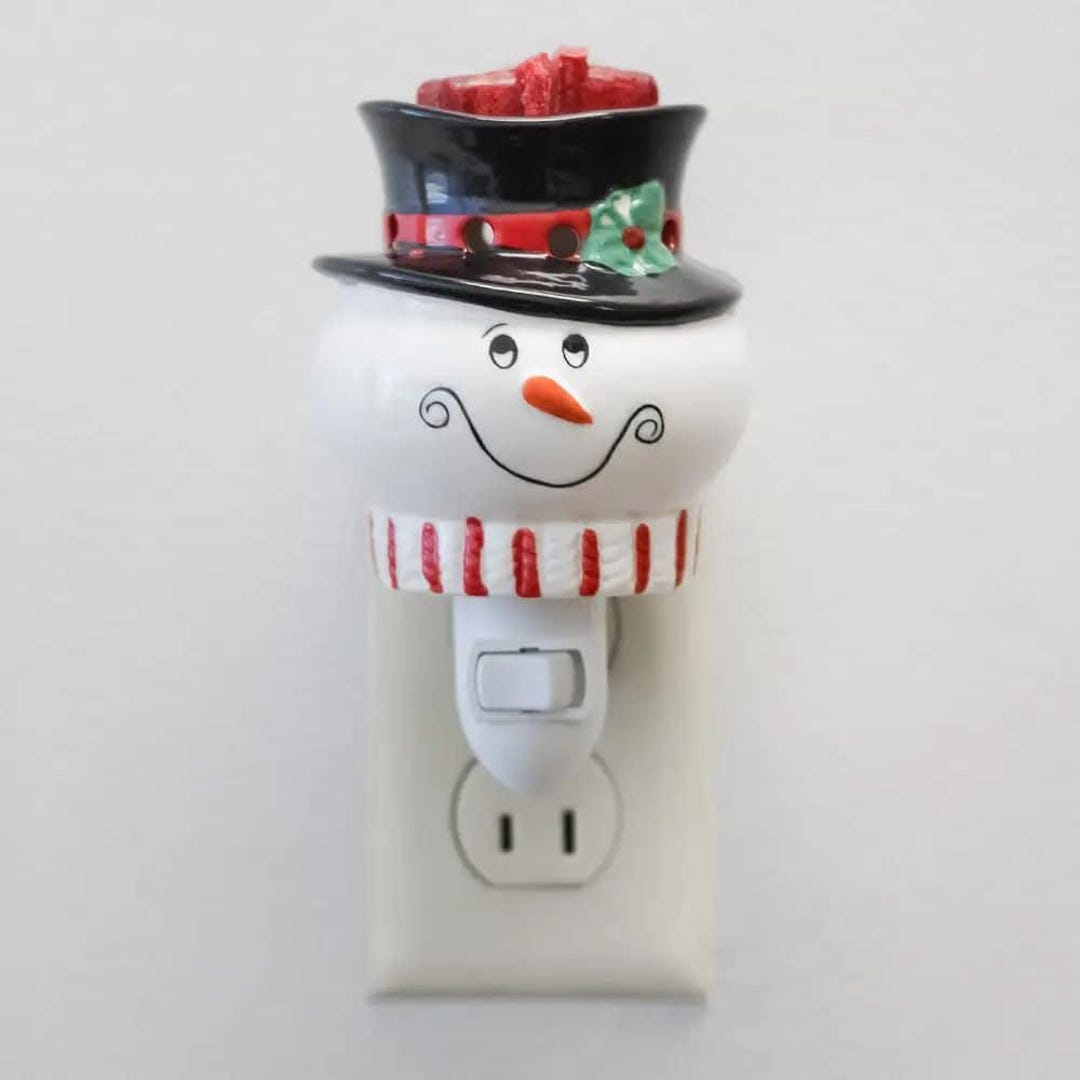 Snowman Plug in Wax Warmer - Etsy