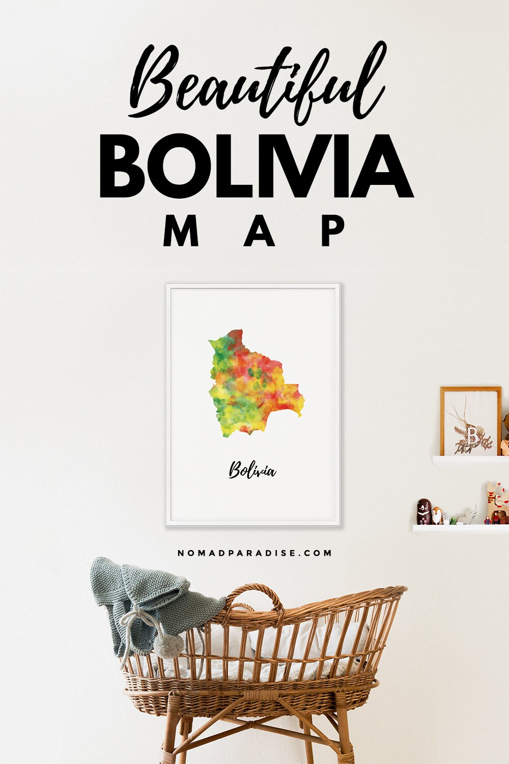 Bolivia Map | Bolivia Art | Bolivia Poster | Country Map | Wall Decor ...