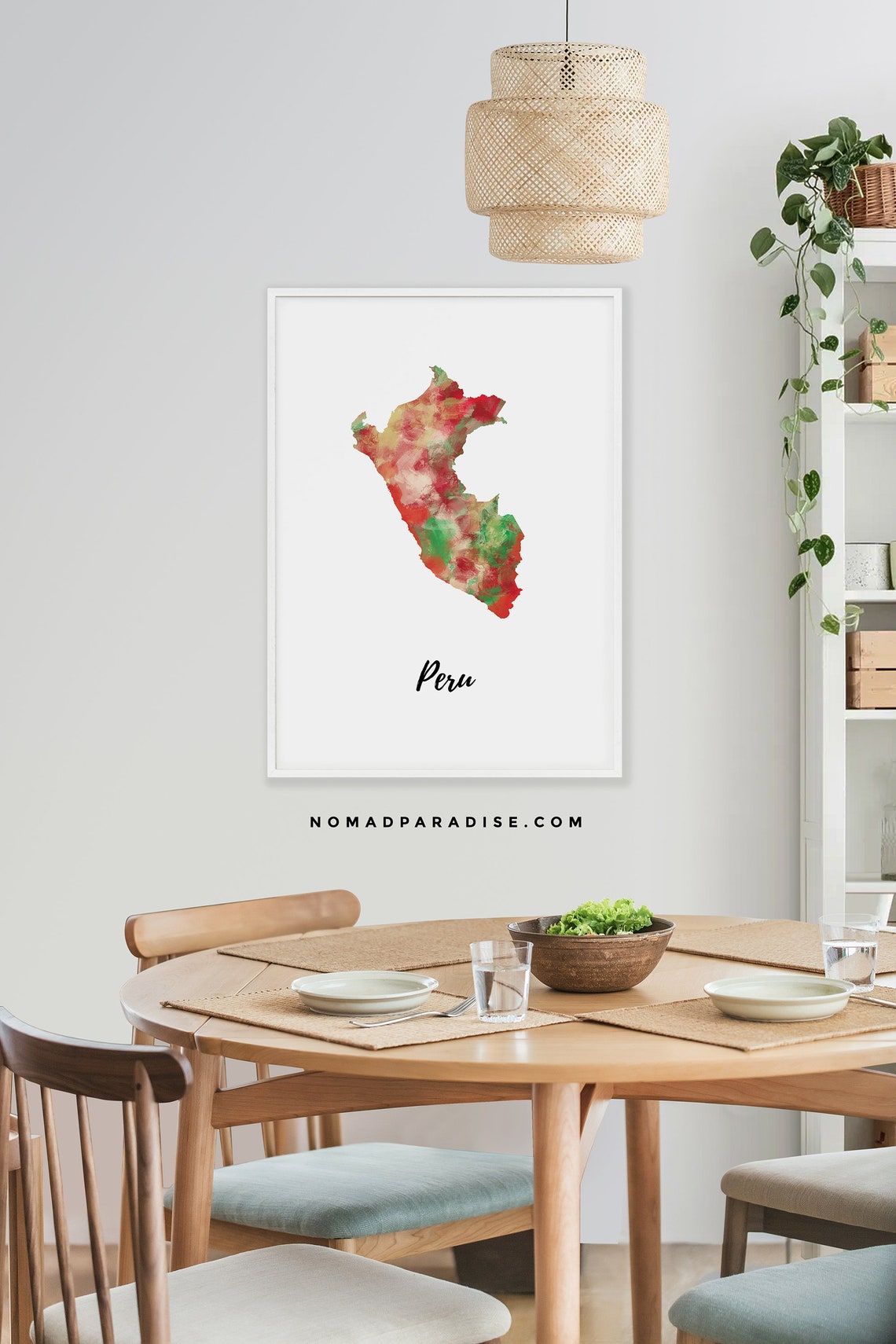 Peru Map | Peru Art | Peru Poster | Country Map | Wall Decor Art | Home ...