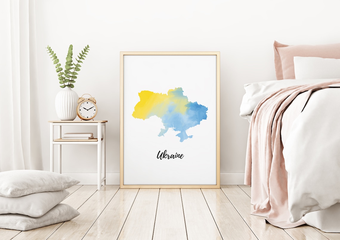 Ukraine Map Ukraine Art Ukraine Poster Country Map - Etsy New Zealand