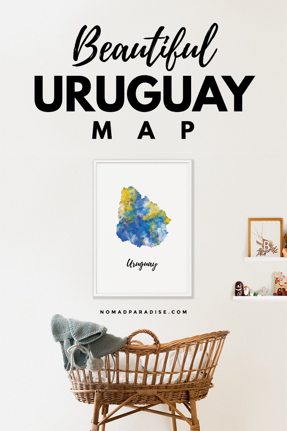 Uruguay Map | Uruguay Art | Uruguay Poster | Country Map | Wall Decor ...