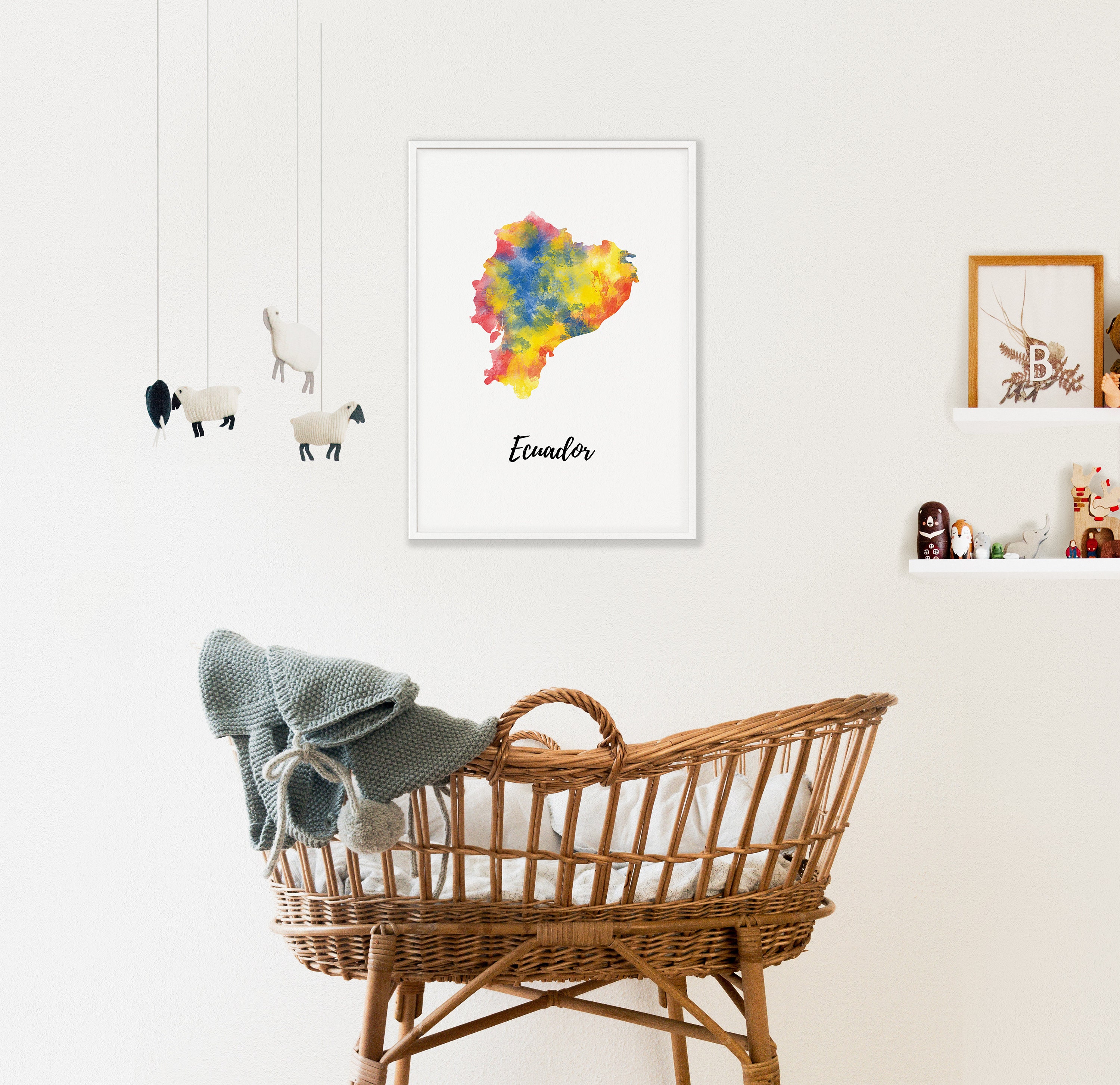 Ecuador Map | Ecuador Art | Ecuador Poster | Country Map | Wall Decor ...