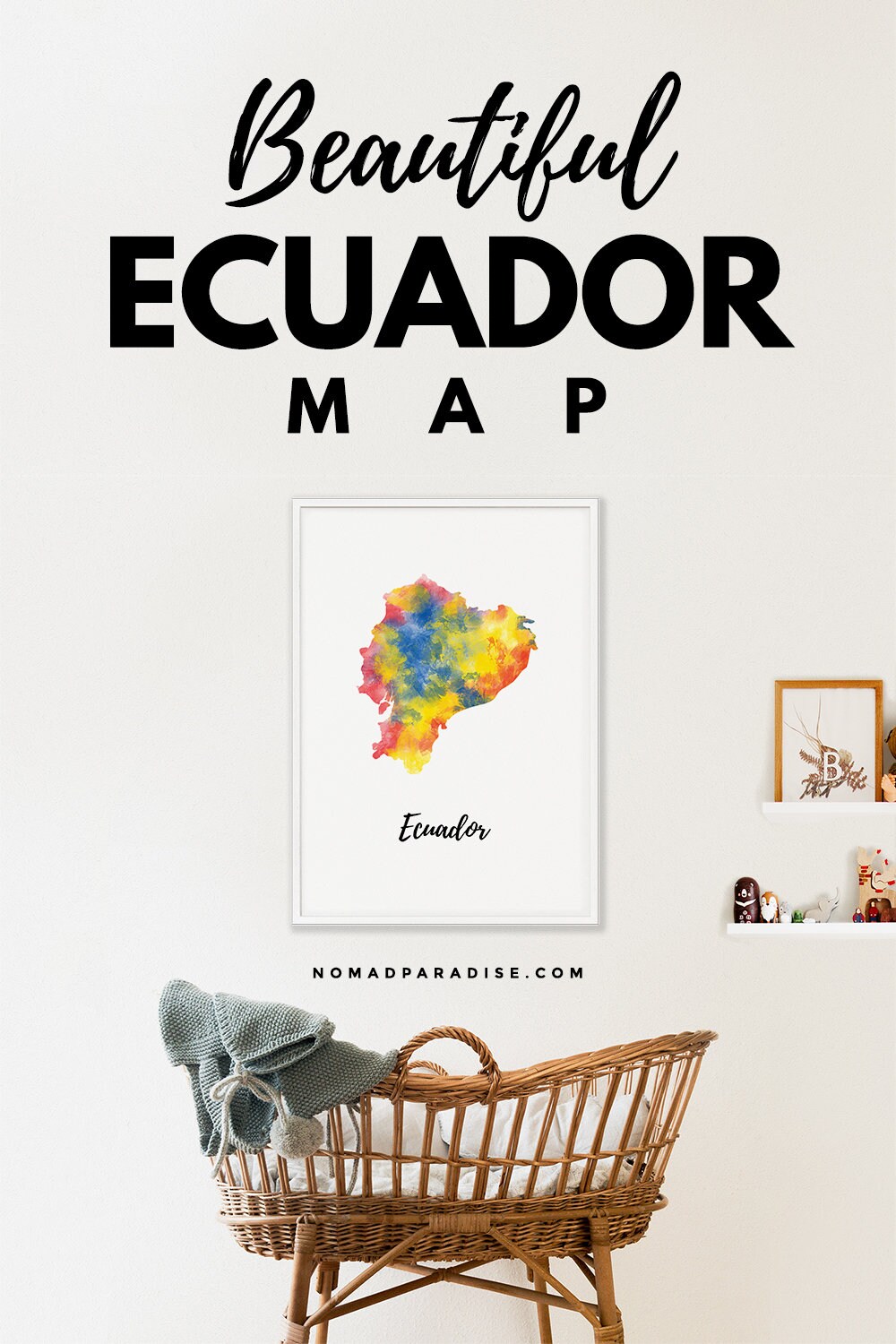 Ecuador Map | Ecuador Art | Ecuador Poster | Country Map | Wall Decor ...