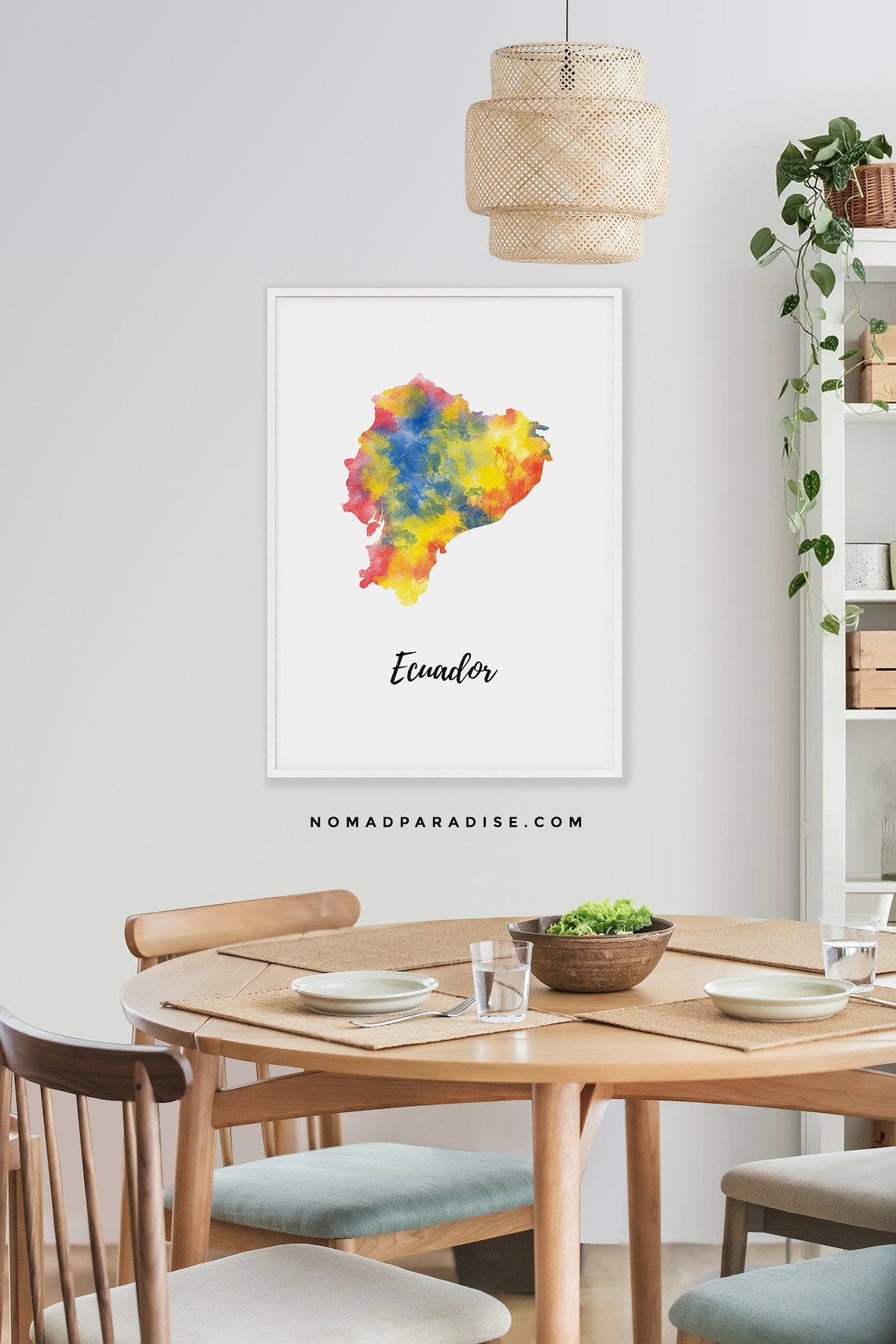 Ecuador Map | Ecuador Art | Ecuador Poster | Country Map | Wall Decor ...