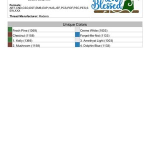 Sew Blessed Machine Embroidery Design - Inspirational Sewing Quote ...