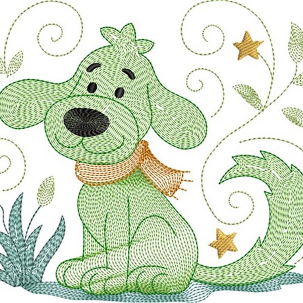 Dog Scarves Embroidery File - Etsy
