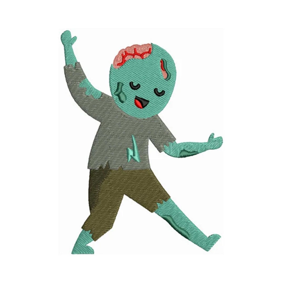 Zombie - Machine Embroidery Design - Etsy