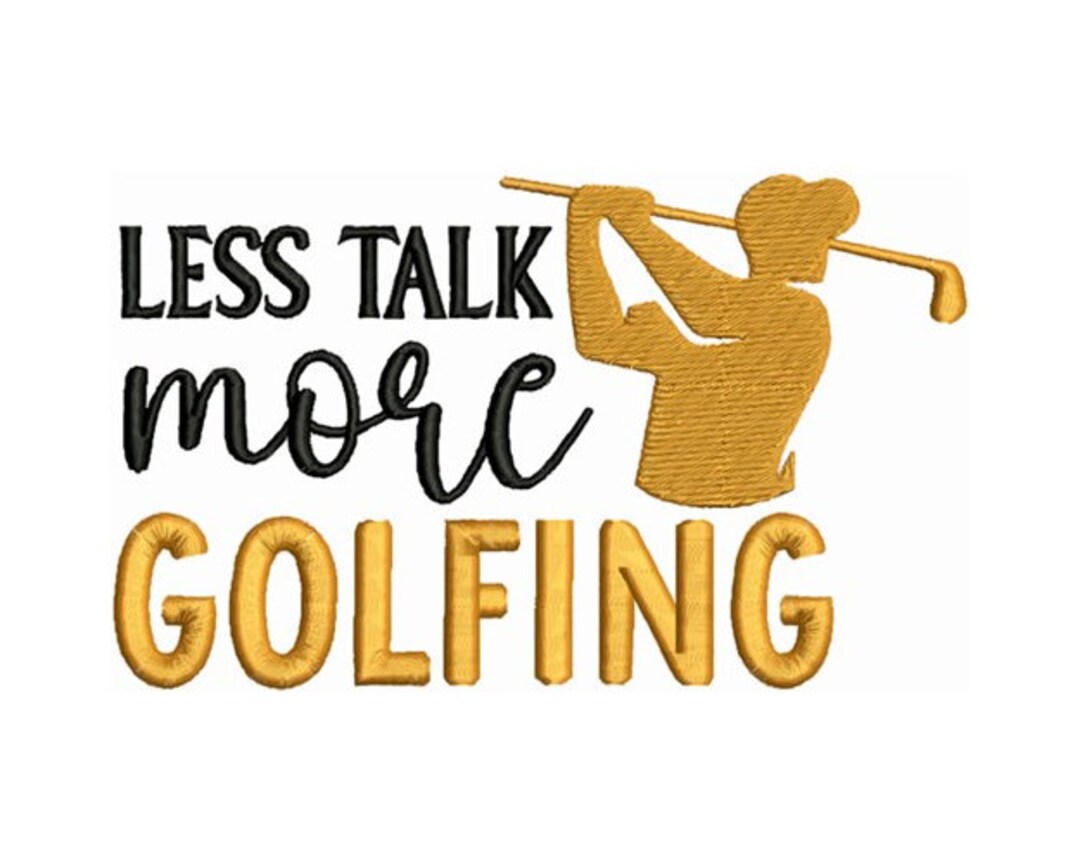 More Golfing Embroidery Golf Club Embroidery Sports Embroidery Man ...