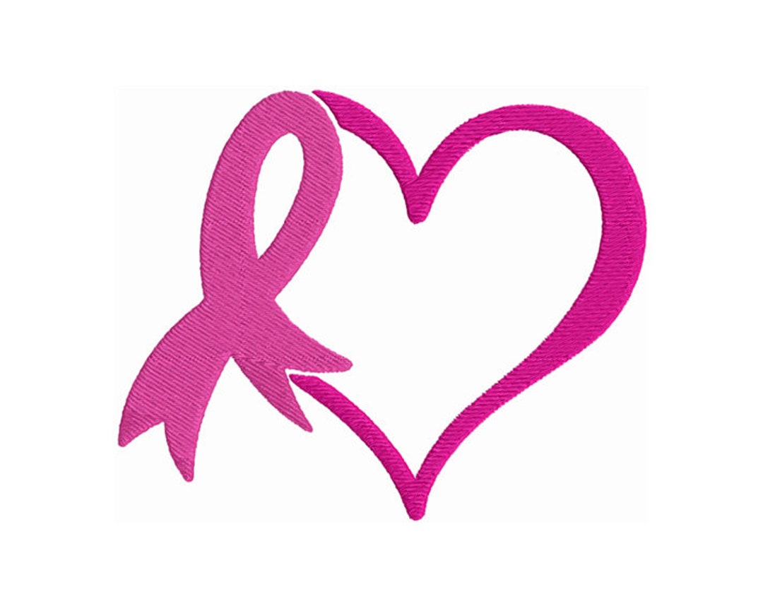 Heart Ribbon - Machine Embroidery Design - 2 Sizes - Etsy