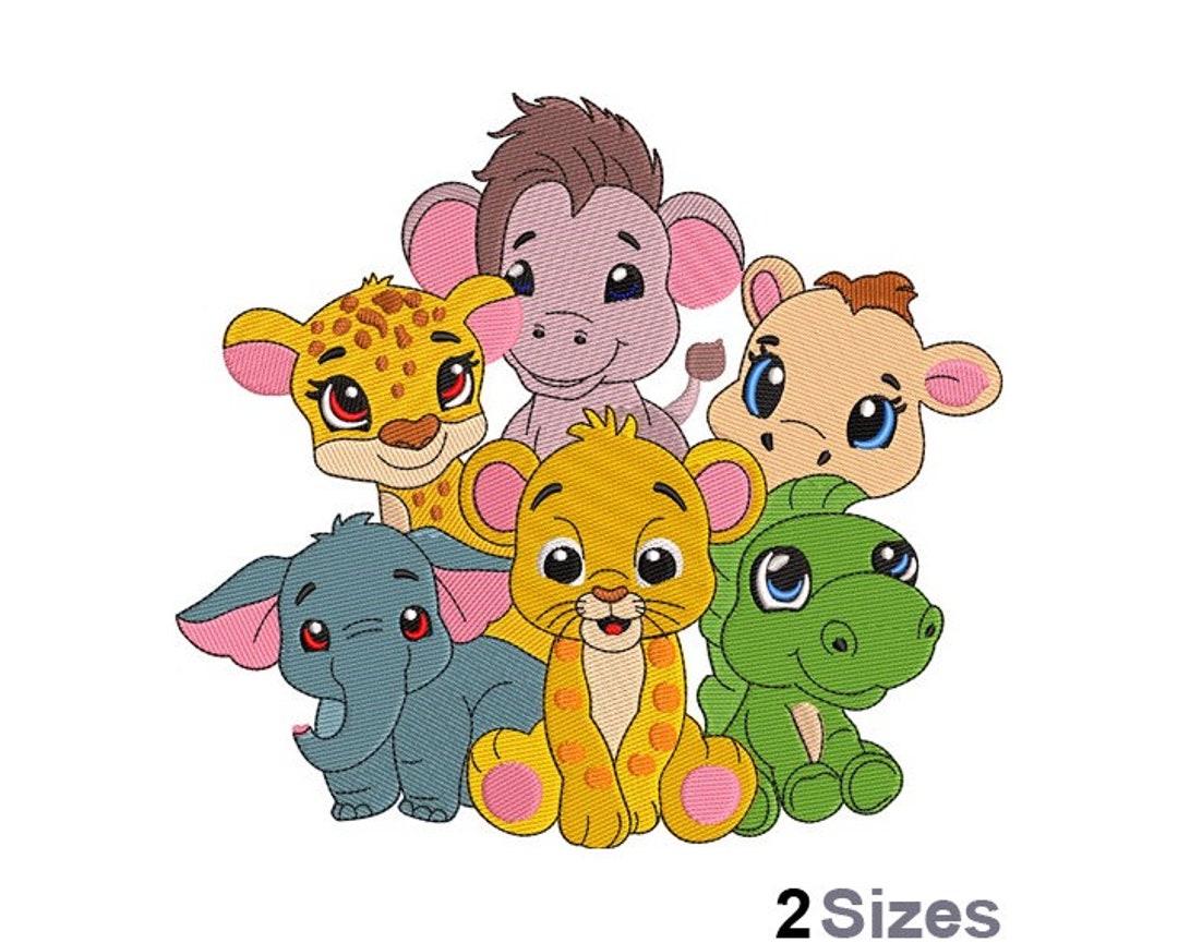Baby Animals Embroidery - Little Animals Embroidery - Baby Embroidery ...