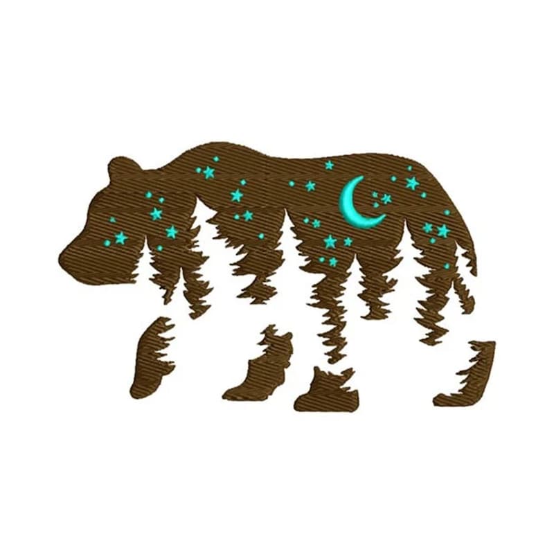 Bear Embroidery - Etsy