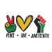 Juneteenth Embroidery : Peace and Love Celebration | Unique African ...