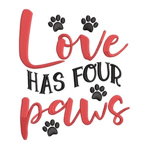 Four Paws - Adorable Embroidery Design for Pet Lovers - Paw Embroidery ...