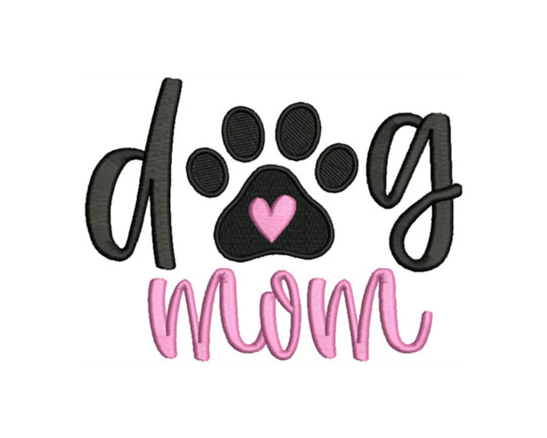 Dog Mom Machine Embroidery Design, Dog Lover Embroidery Patterns, Dog ...
