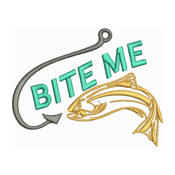 Fishing Embroidery - Etsy