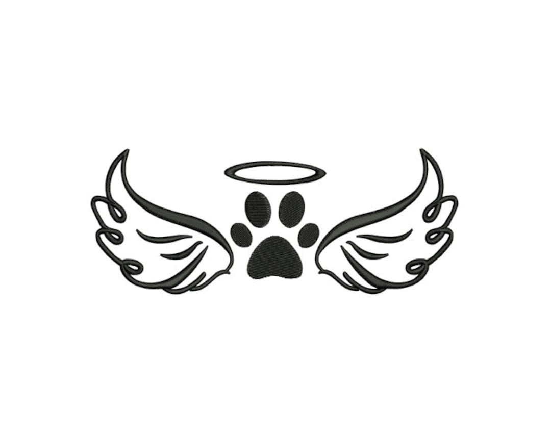 Dog Angel - Machine Embroidery Design - Cute Dog Embroidery Patterns ...
