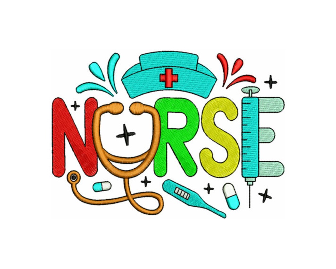 Nurse - Machine Embroidery Design - 2 Sizes - Etsy
