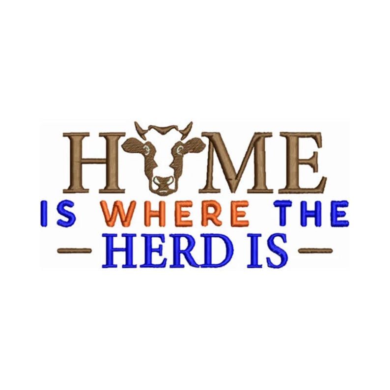 Where Herd is - Machine Embroidery Design - Etsy