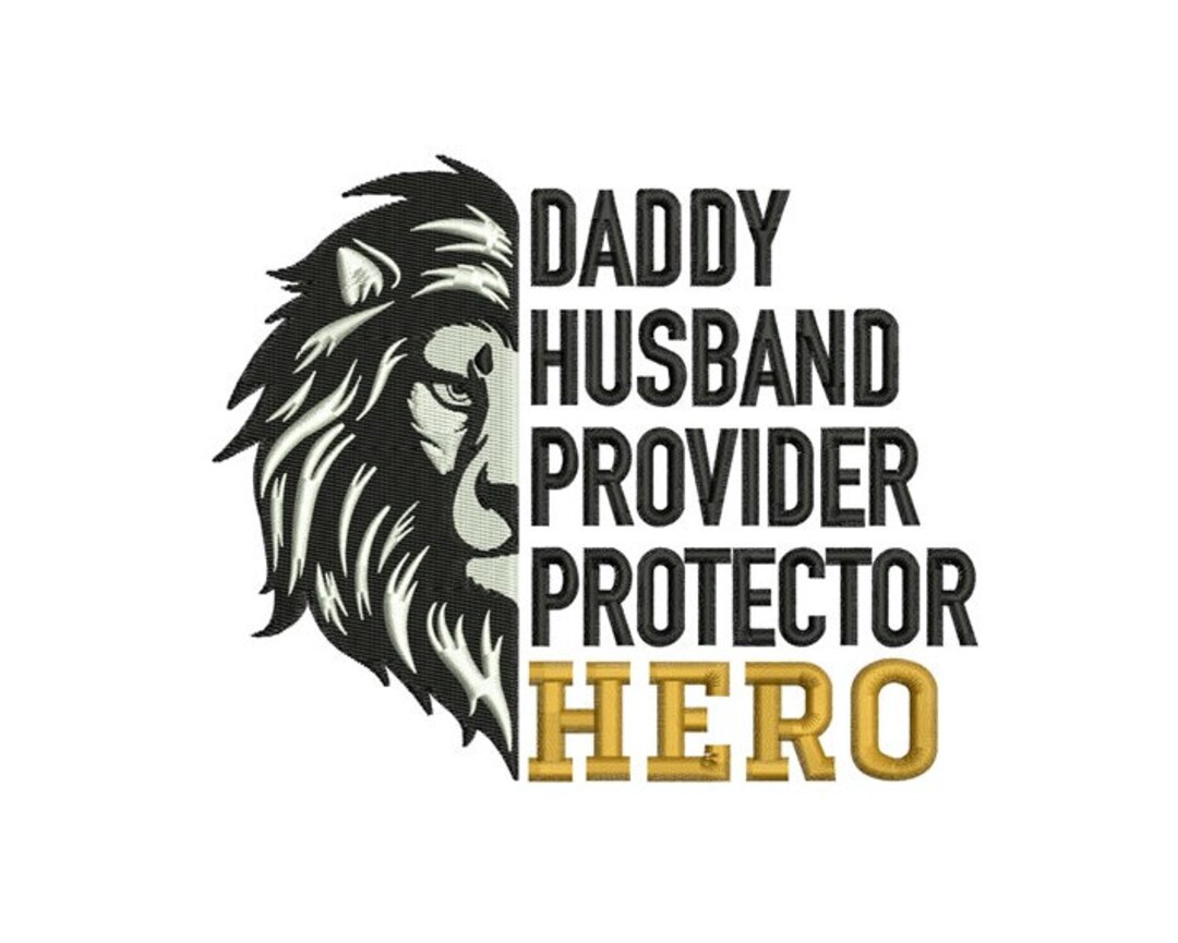 Daddy Hero Embroidery - Dad Quote Embroidery - Father's Day Embroidery ...