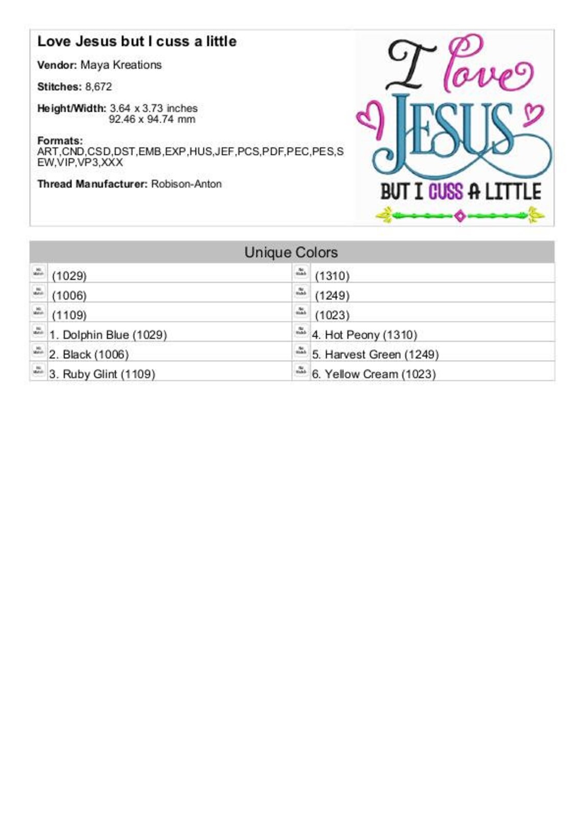 I Love Jesus but I Cuss A Little Machine Embroidery Design / - Etsy