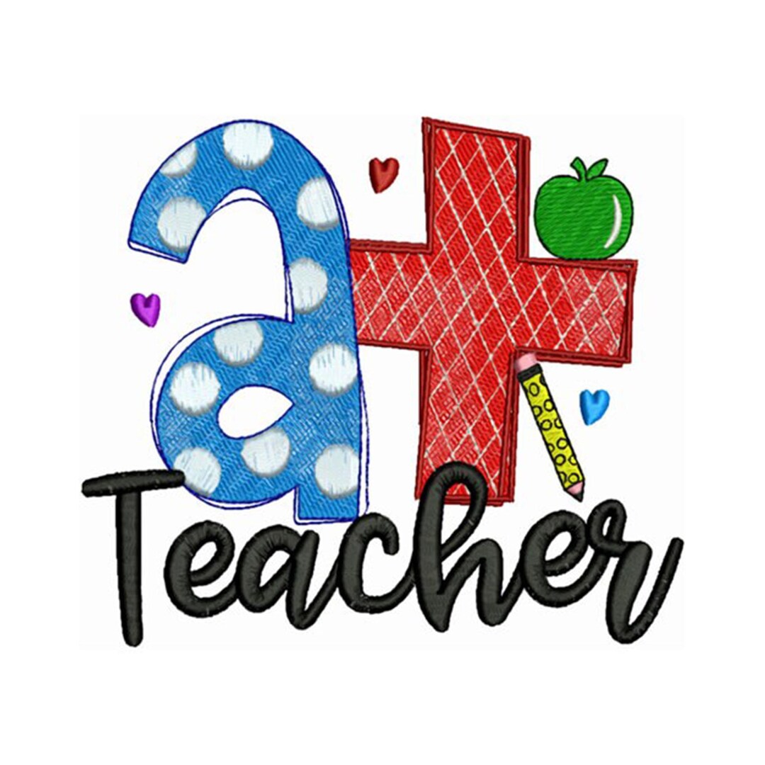 A Teacher Machine Embroidery Design, School Teacher Embroidery Pattern ...