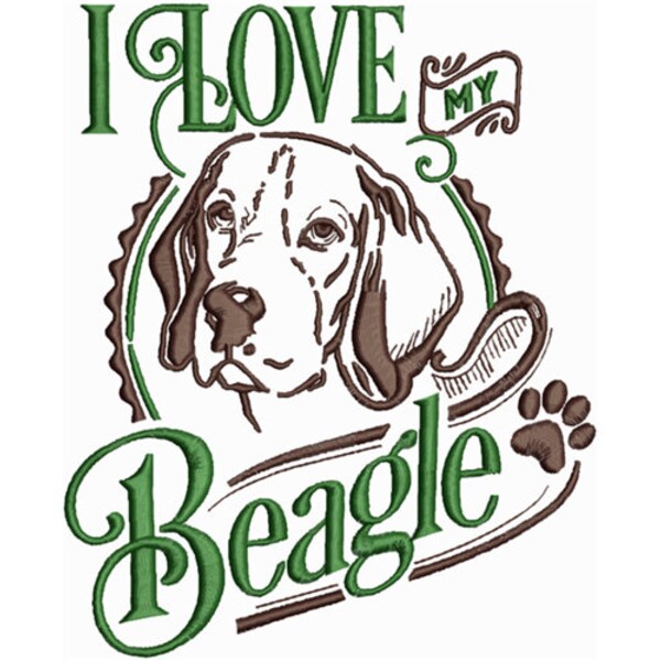 Beagle Embroidery - Etsy