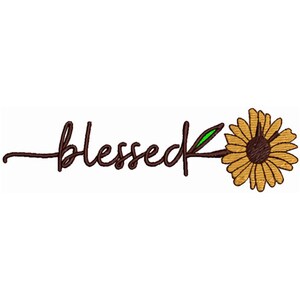 Blessed Machine Embroidery Design - Etsy