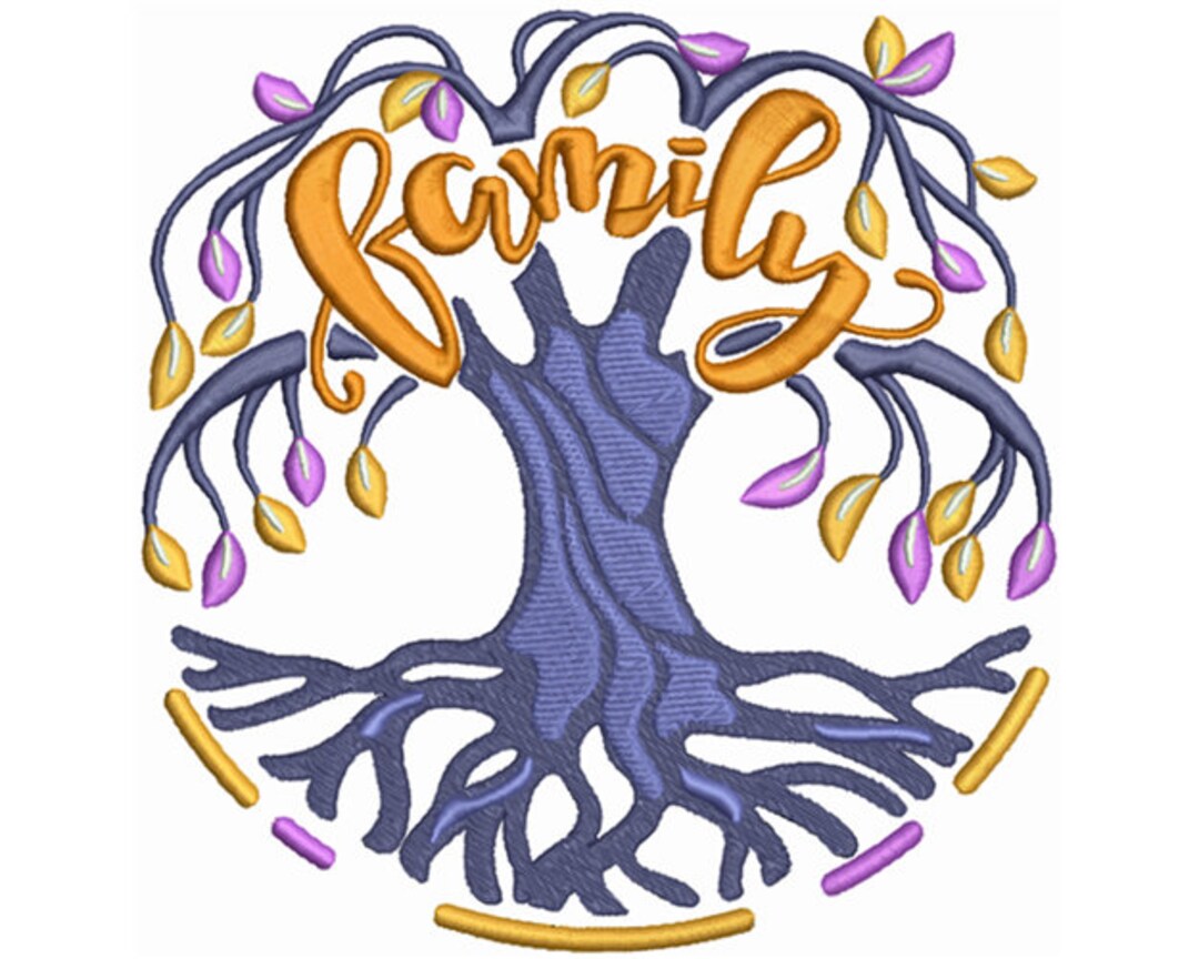 Family Tree Machine Embroidery Design, Horse Embroidery Designs ...