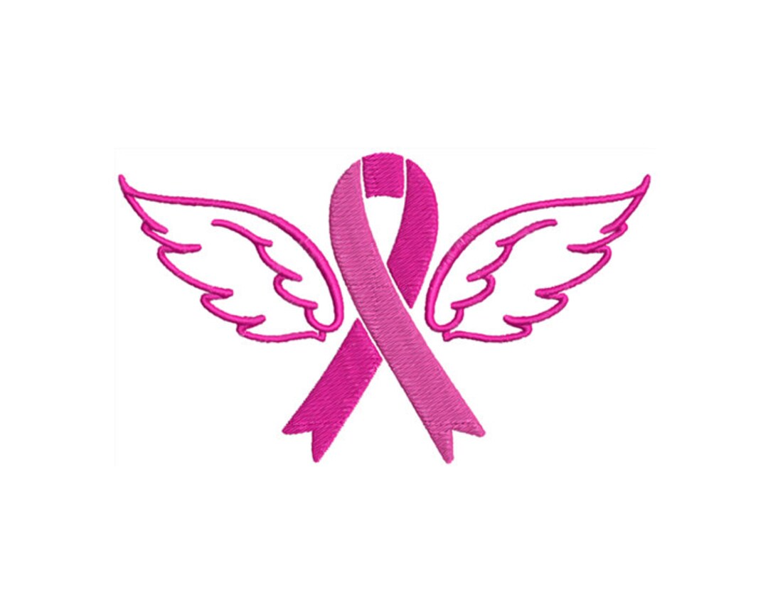 Angel Ribbon Machine Embroidery Design 2 Sizes - Etsy